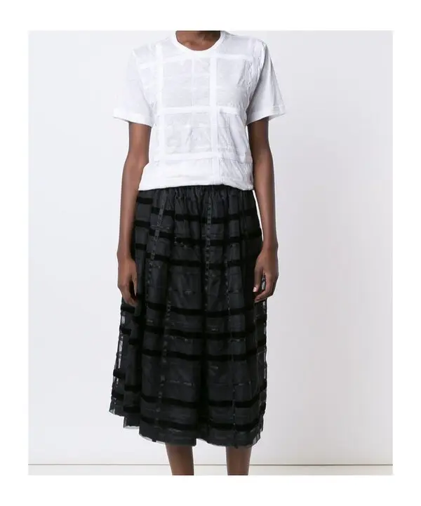 Comme Des Garçons Openwork Sleeveless Top