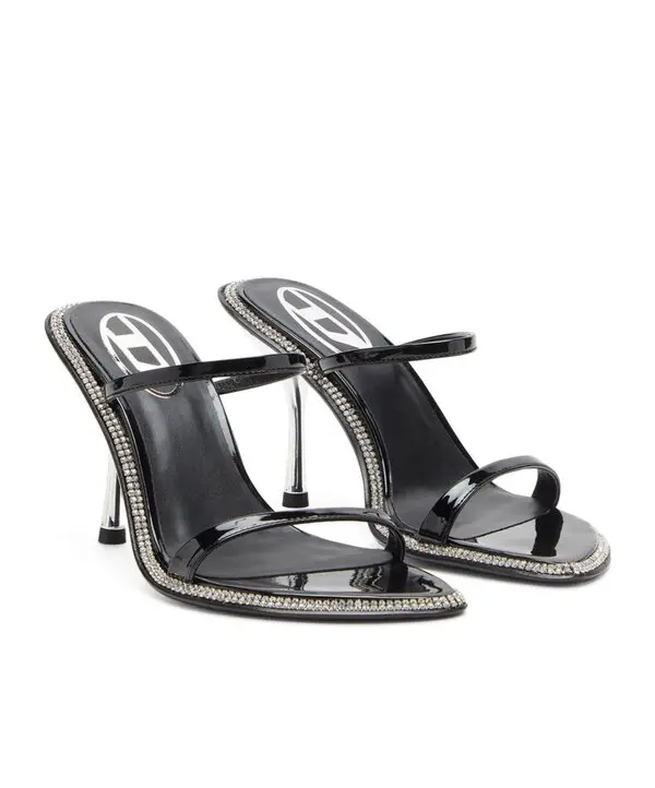 DIESEL® 90mm Crystal-embellished Stiletto Sandals