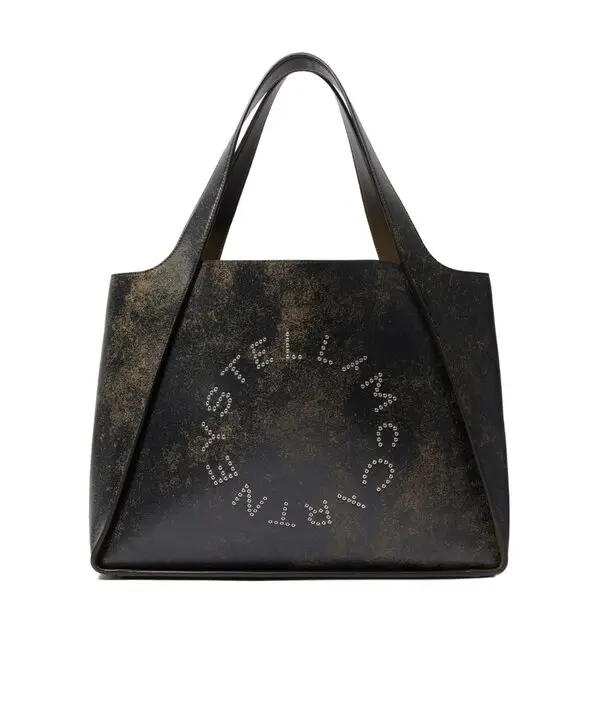 Stella McCartney Aged Effect Tote Bag - Black