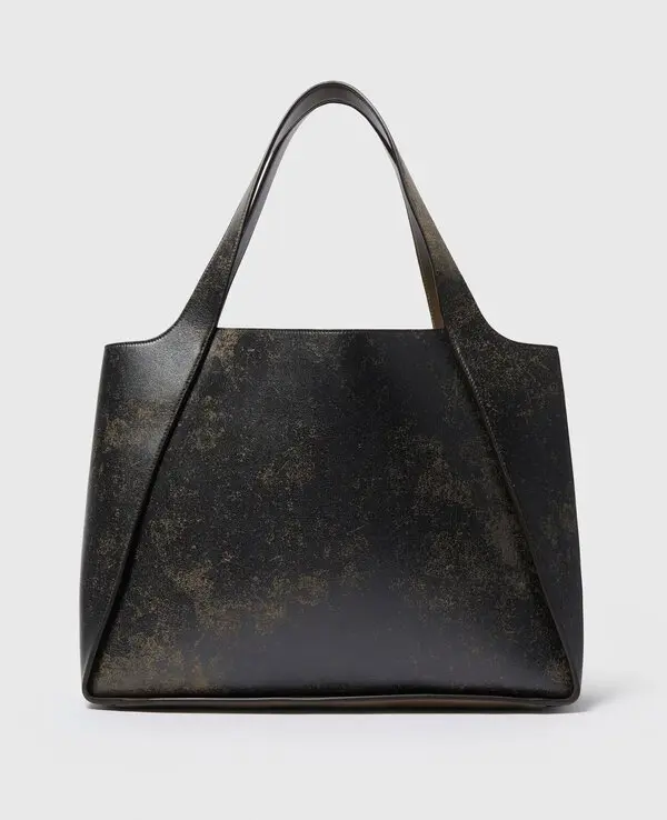 Stella McCartney Aged Effect Tote Bag - Black