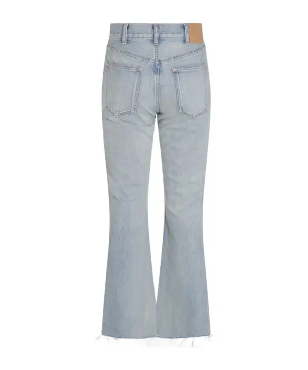 Celine Dylan Flared Jeans In Sweet Honey Wash Denim