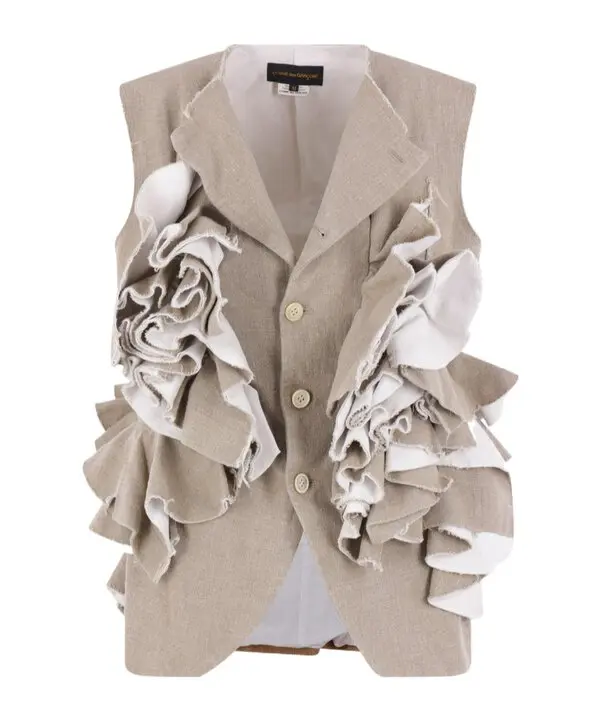 Comme Des Garçons Ruffled Gilet