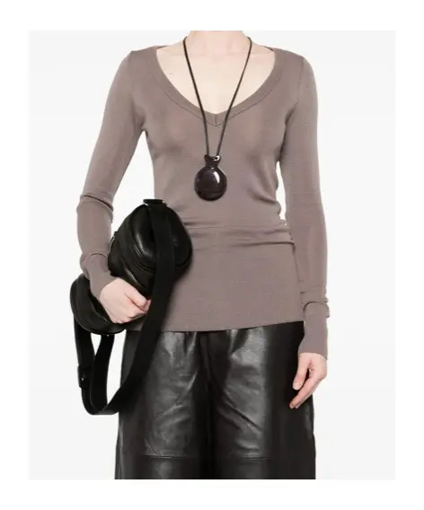 LEMAIRE Long Sleeve V-neck Sweater