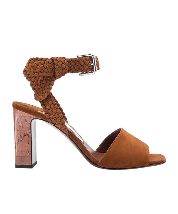 JIMMY CHOO Open-toe High-heeled Sandals With Braided Straps