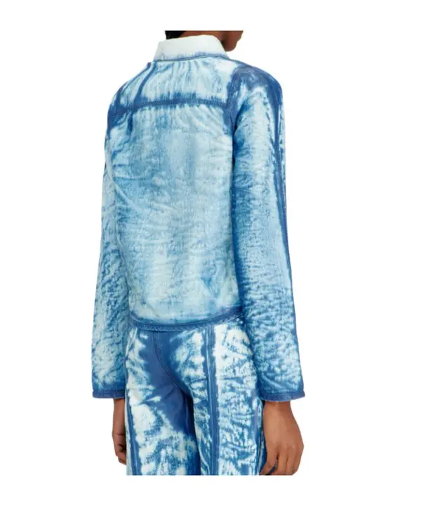 DIESEL® Snap-front Printed Long Sleeve Shirt