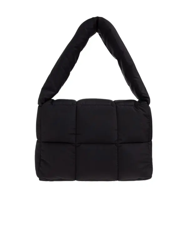Marni Quilted Logo Patch Shoulder Bag