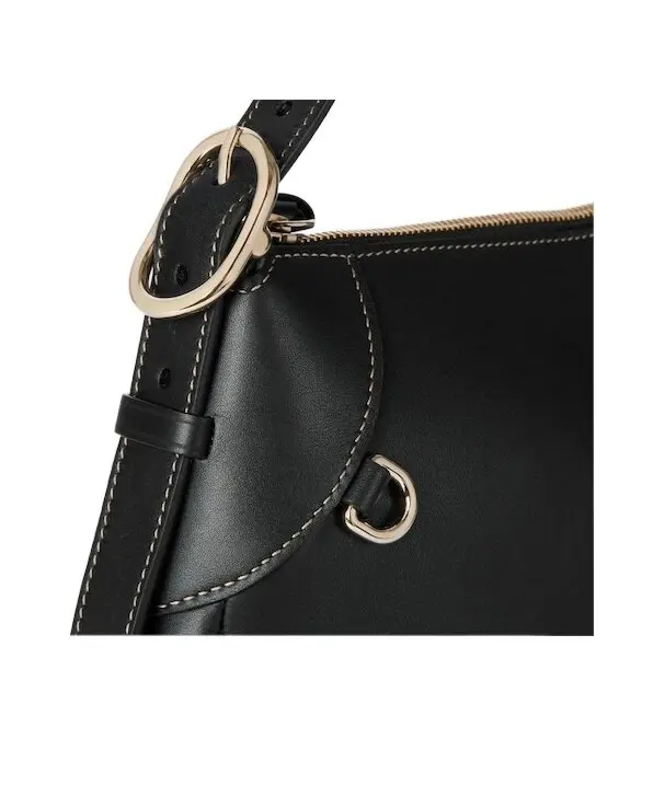 Gucci Gg Emblem Medium Shoulder Bag - Black