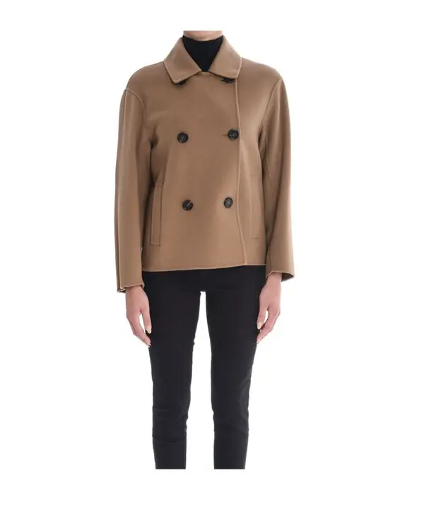 Max Mara Double-breasted Long-sleeved Coat