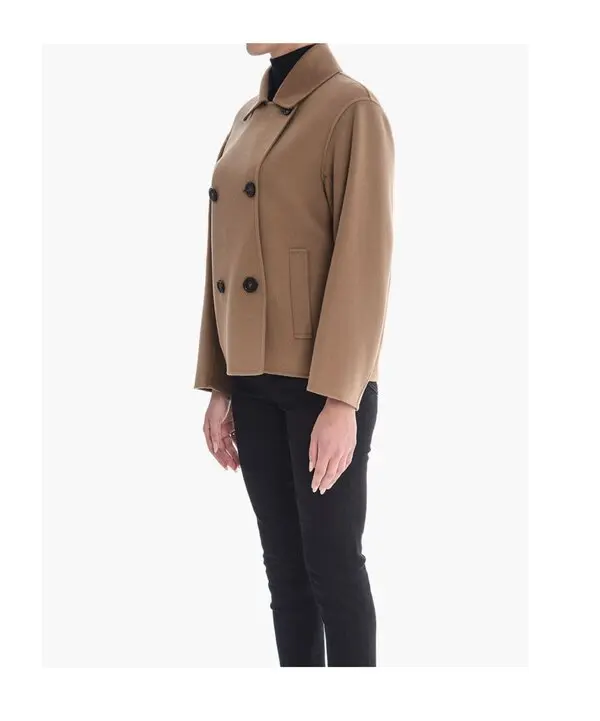 Max Mara Double-breasted Long-sleeved Coat