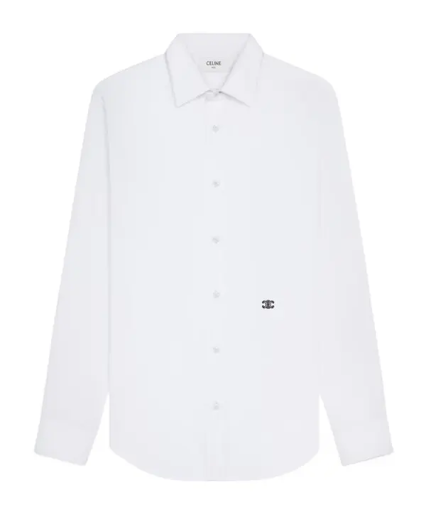 Celine Loose Shirt In Cotton Poplin