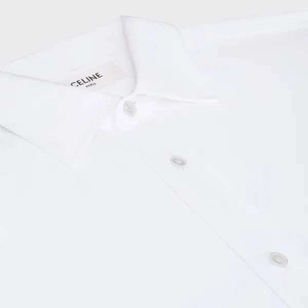 Celine Loose Shirt In Cotton Poplin