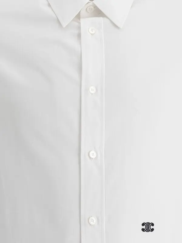 Celine Loose Shirt In Cotton Poplin