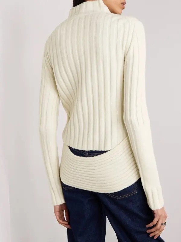 Proenza Schouler Ribbed Wool-blend Turtleneck Sweater