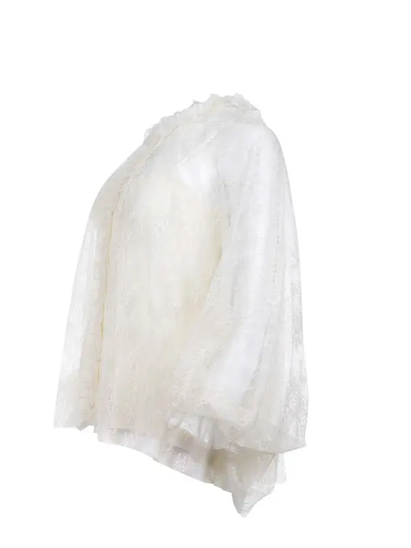 Philosophy Di Lorenzo Serafini Lace Ruffle Blouse