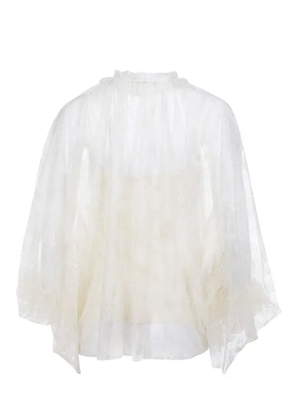 Philosophy Di Lorenzo Serafini Lace Ruffle Blouse