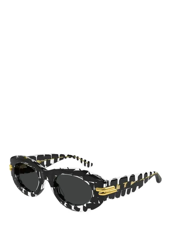 Bottega Veneta Oval Frame Sunglasses