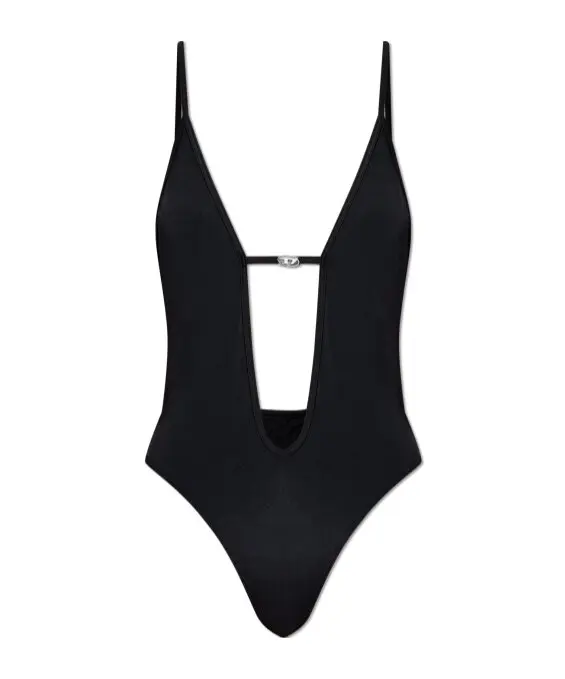 DIESEL® Daisy Dnm High Cut One Piece Swimsuit - Black