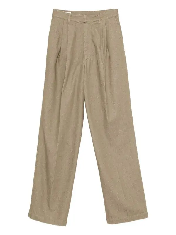 Dries Van Noten Pleated Straight-leg Trousers