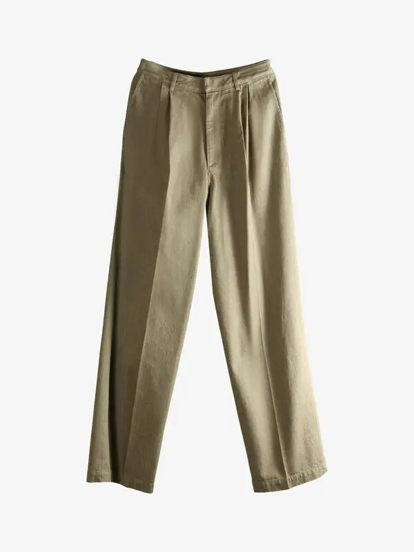 Dries Van Noten Pleated Straight-leg Trousers