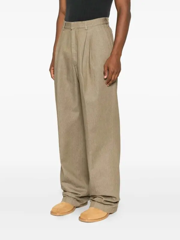 Dries Van Noten Pleated Straight-leg Trousers