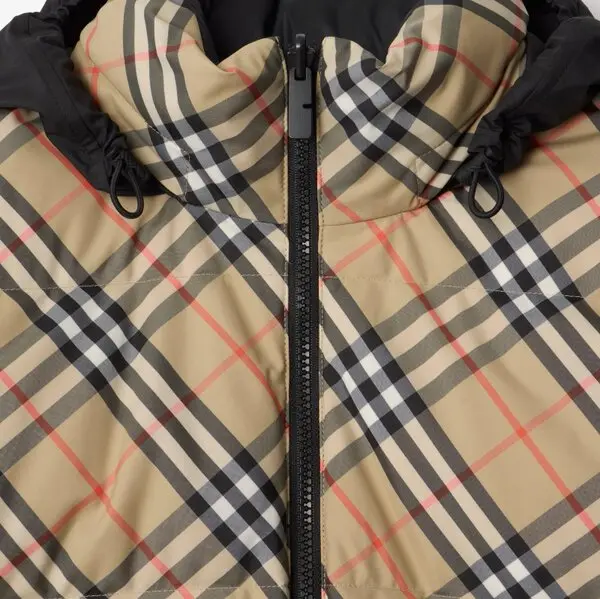 Burberry Checked Reversible Zip-up Jacket