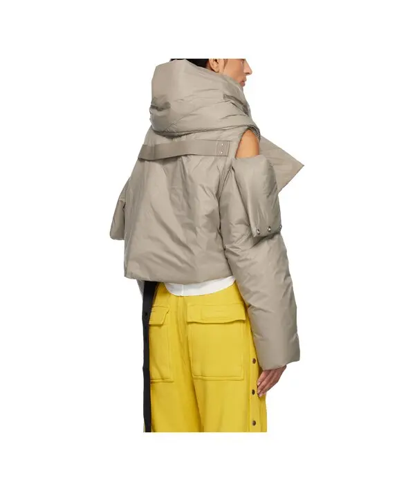 Rick Owens Convertible Cropped Jacket - Nude