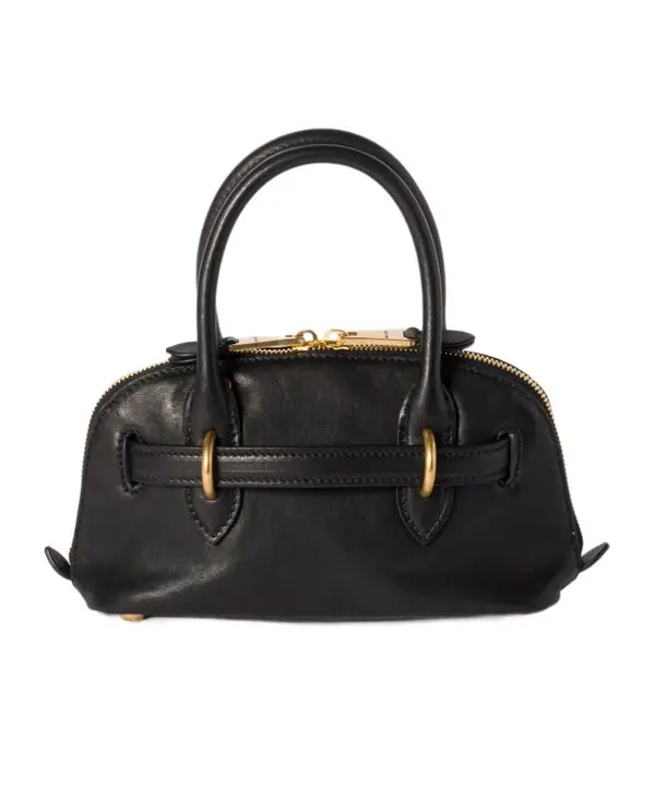 Miu Miu Aventure Mini Nappa Leather Bag - Black
