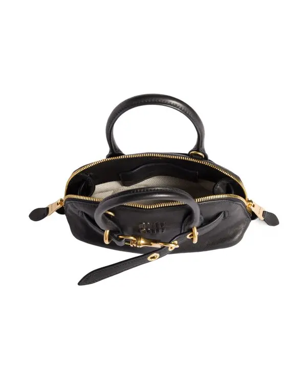 Miu Miu Aventure Mini Nappa Leather Bag - Black