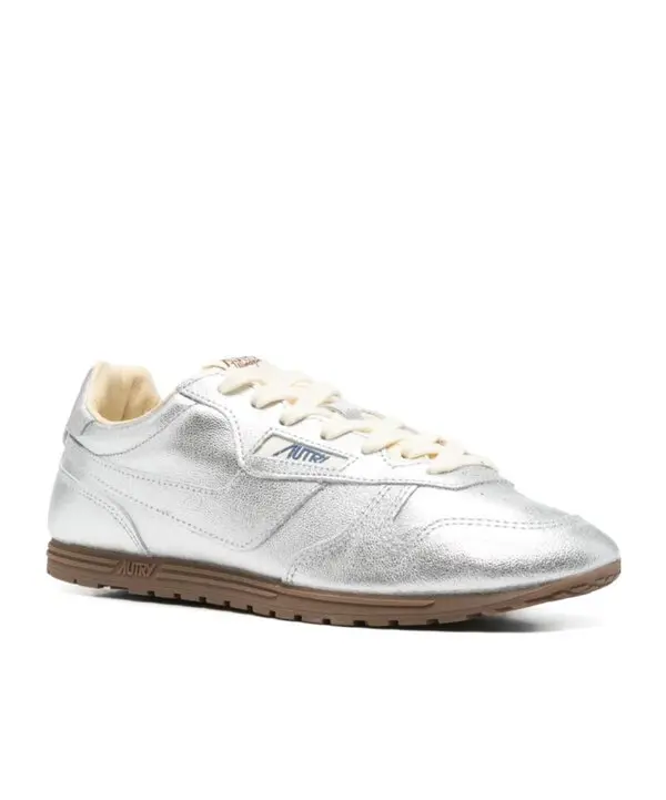 AUTRY Windspin Metallic Sneakers - Silver-tone
