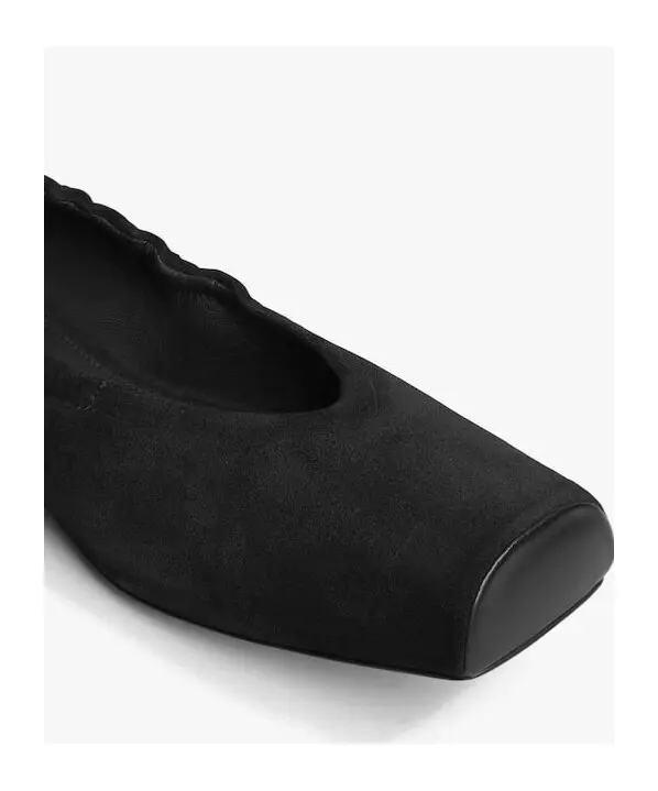 Alaïa Square Ballet Flats - Black