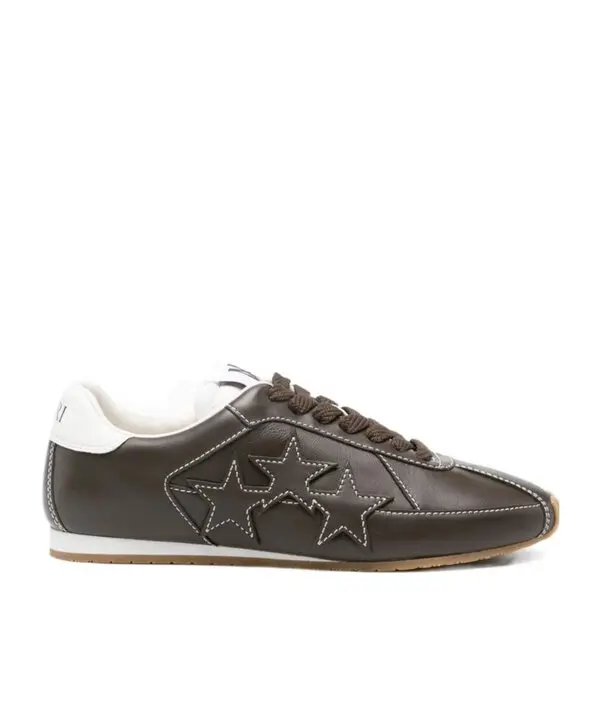 Amiri Pacific Flat Leather Sneakers - Black
