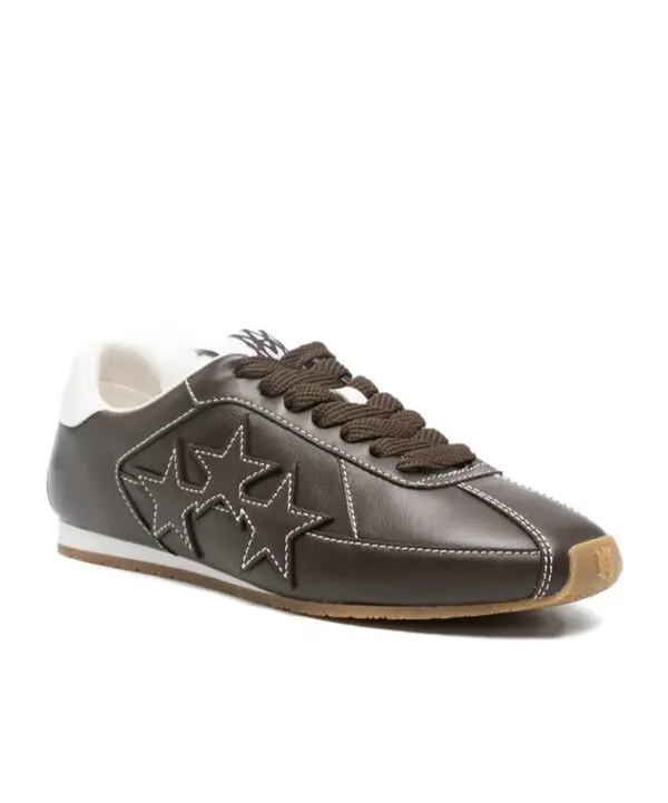 Amiri Pacific Flat Leather Sneakers - Black