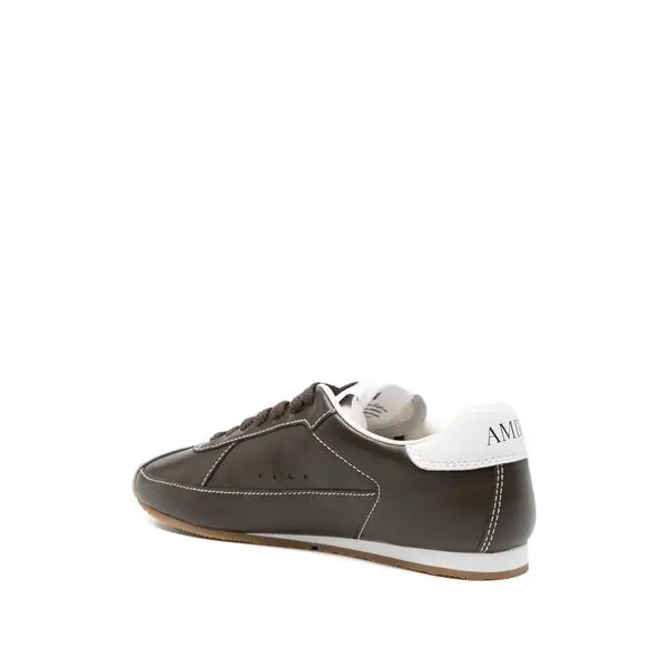Amiri Pacific Flat Leather Sneakers - Black
