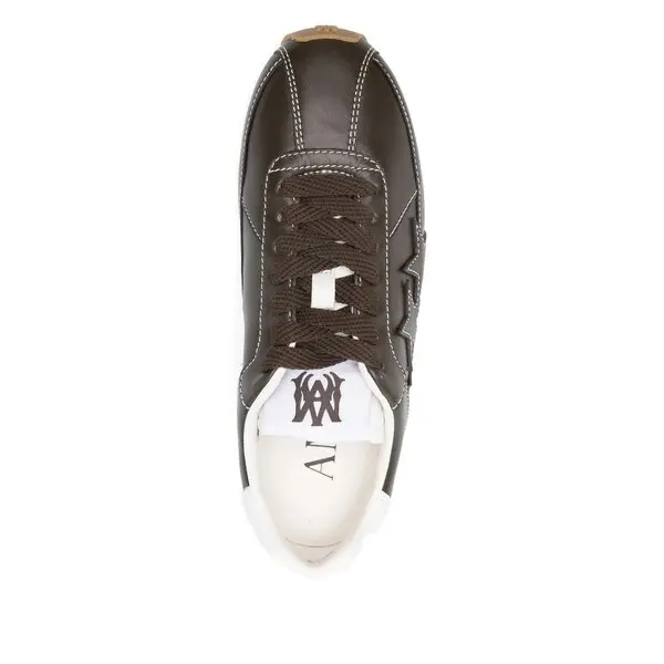Amiri Pacific Flat Leather Sneakers - Black