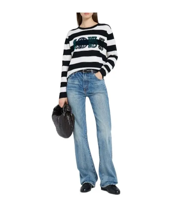 Max Mara Striped Crewneck Pullover