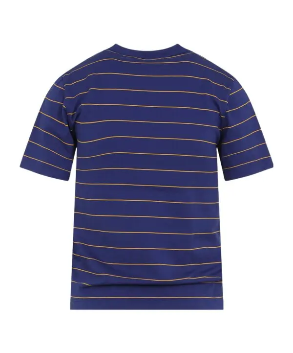 Miu Miu Striped Jersey T-shirt With Pocket - Blue