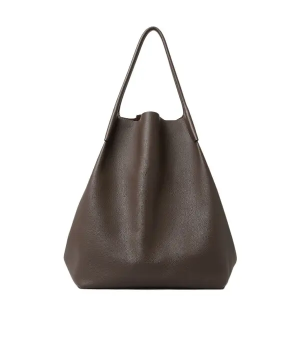 Loro Piana Extra Large Bale Hobo Bag - Dark Chocolate Licorice/onyx