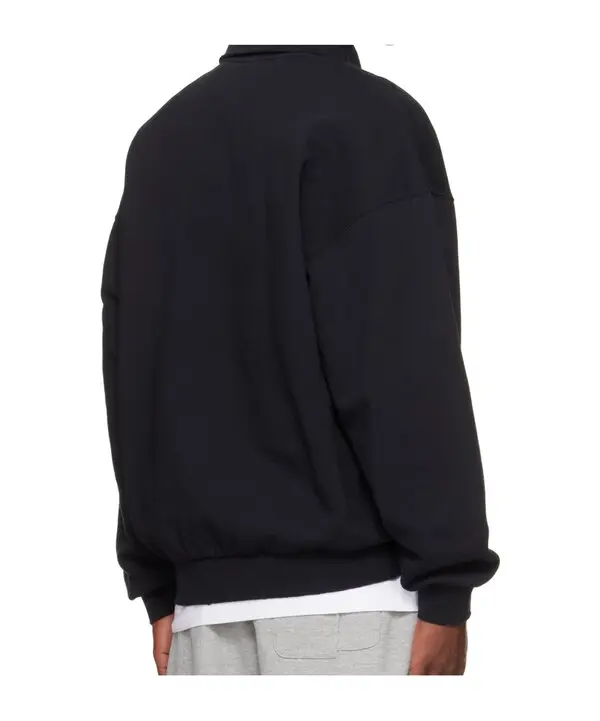 Vetements Polo-collar Sweatshirt - Black