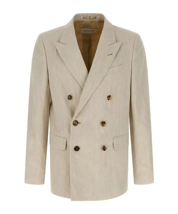 Dries Van Noten Barry Oversized Double-breasted Blazer - Beige
