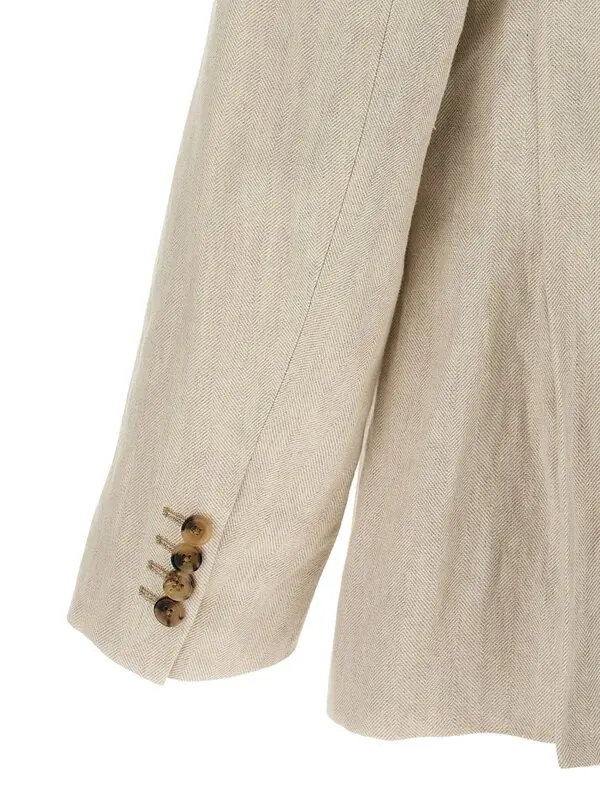 Dries Van Noten Barry Oversized Double-breasted Blazer - Beige