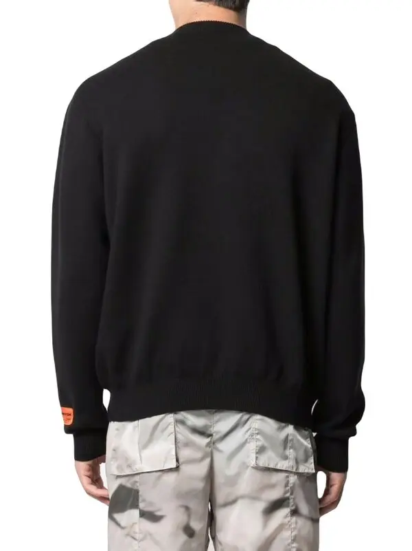 Heron Preston Logo Printed Crew Neck Sweater