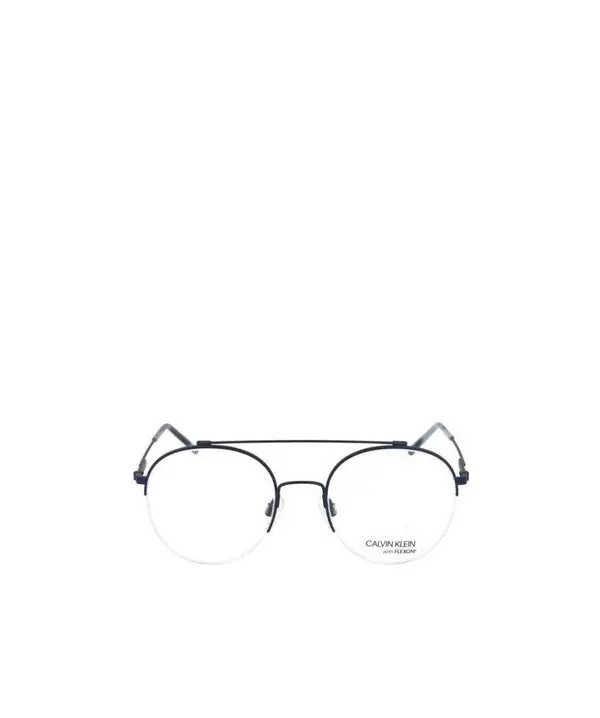 Calvin Klein Ultra-fine Half-frame Eyeglasses - White