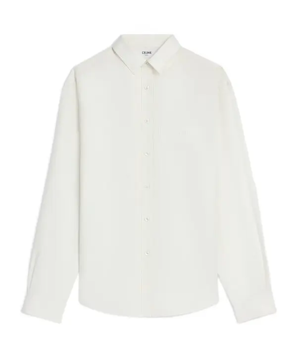 Celine Relaxed Fit Silk Twill Shirt - No