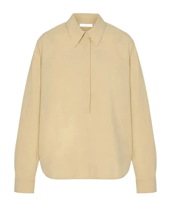 THE ROW Margan Popover Shirt - Nude