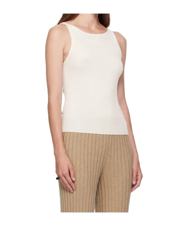 LISA YANG Lynette Sleeveless Top - Ivory