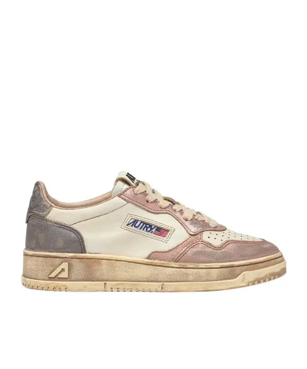 AUTRY Medalist Lace-up Sneakers - Nude