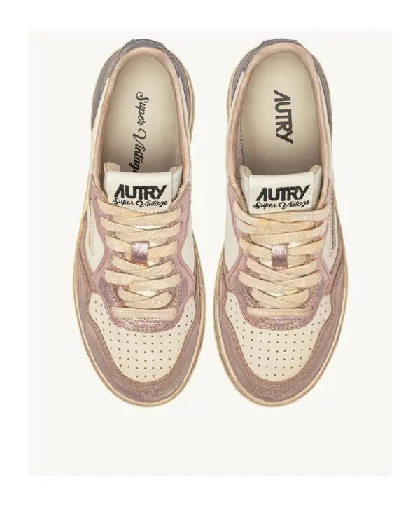 AUTRY Medalist Lace-up Sneakers - Nude