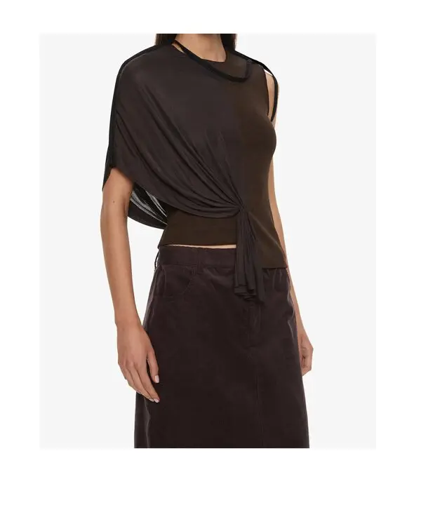 Christopher Esber Asymmetrical Draped Knot Top