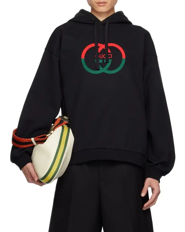 Gucci Interlocking G Drawstring Hoodie