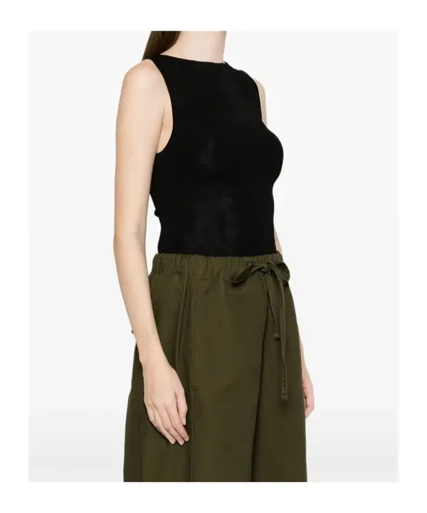 ENTIRE STUDIOS Round Neck Sleeveless Tank Top